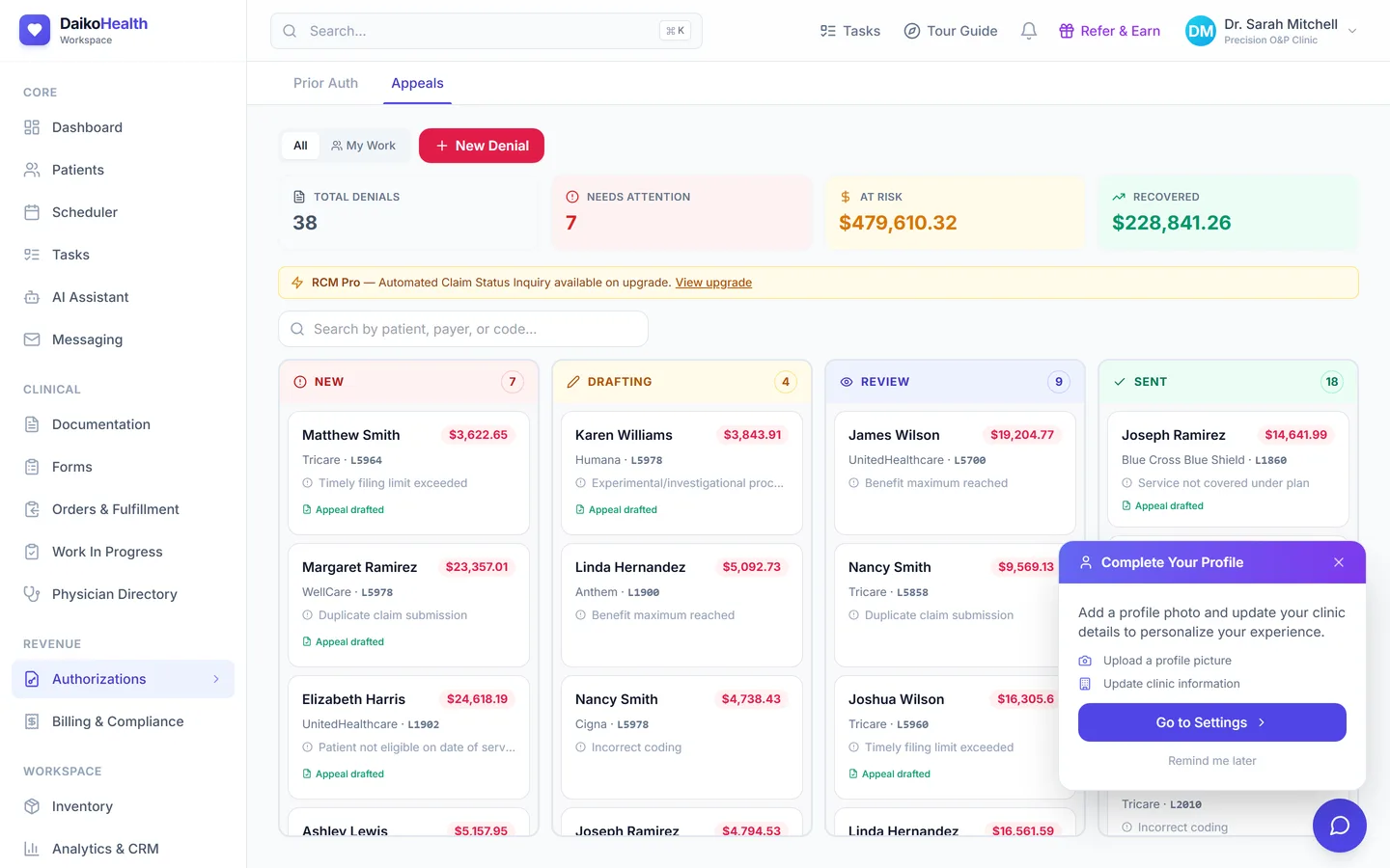 Daiko Health - Practice Management Software for O&P, CRT & DME